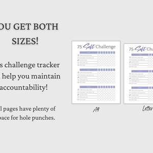 FILLABLE 75 Soft Challenge Planner, Pre-filled Rules or Editable Rules ...