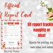 North Pole Elf Report Card Christmas Elf Report Card Daily Elf Activity ...