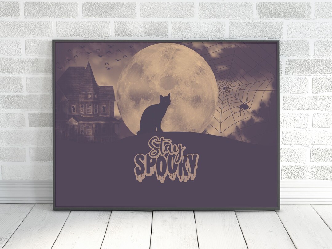 Creepy Halloween Wall Art Digital Art Printable Instant Download ...