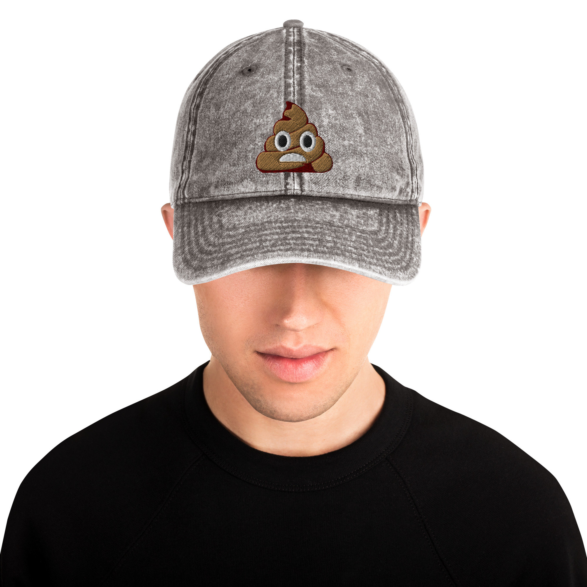 Poop Emoji Hat Poop Emoji Cap Vintage Style Unisex - Etsy