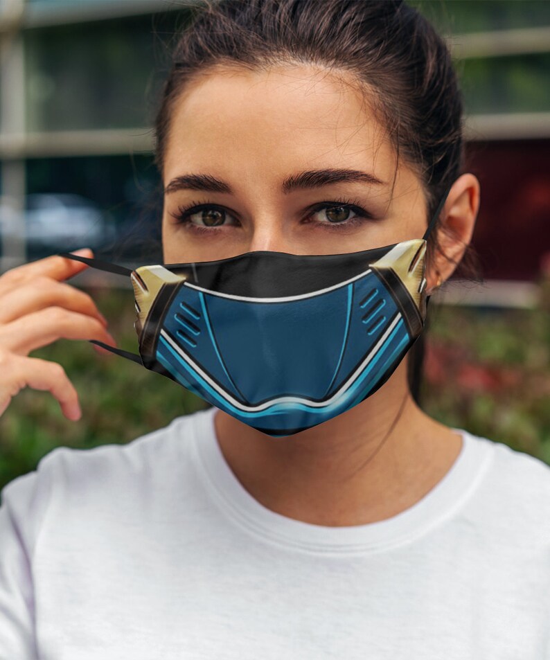 Blue Japanese Ninja Mask Storm, Japanese Ninja Mask, Halloween Mask ...