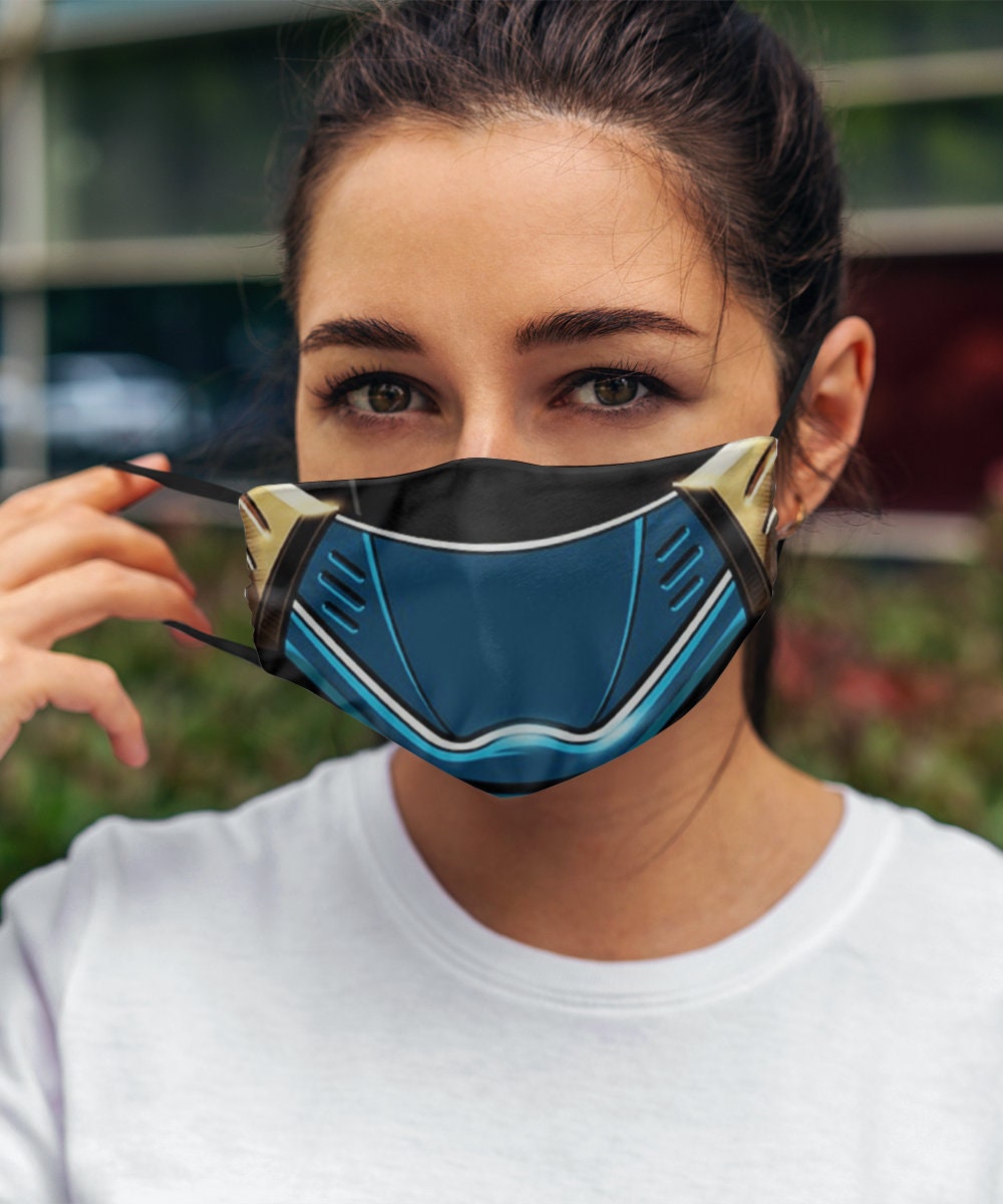 Blue Japanese Ninja Mask Storm Japanese Ninja Mask Halloween - Etsy