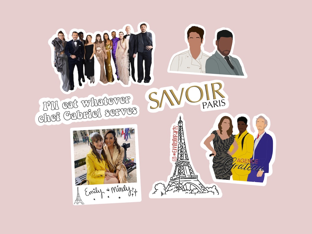Emily in Paris Sticker Pack - Etsy