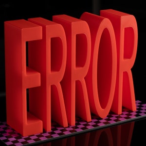 GMOD Source Error Prop | 3D Printed Garry's Mod Developer Error Replica ...