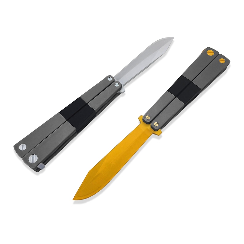 TF2 Spy Butterfly Knife Replica, Team Fortress 2 Default Balisong Prop ...