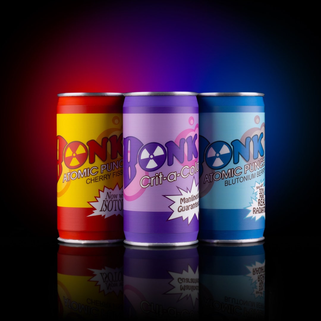 Team Fortress 2 Bonk! Atomic Punch & Crit-a-cola Replicas | 3D Printed TF2 Scout Prop Bonk - Etsy