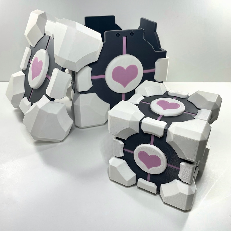 Portal Companion Cube Box 3D Printed Weighted Companion Cube - Etsy