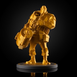 Team Fortress 2 Heavy Figurine 3D Printed Low Poly TF2 Heavy Model Choose Any Color - Etsy Australia