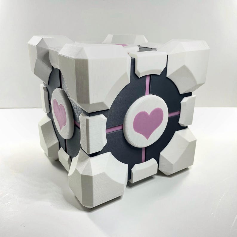Portal Companion Cube Box, Aperture Science Themed Storage Container - Etsy