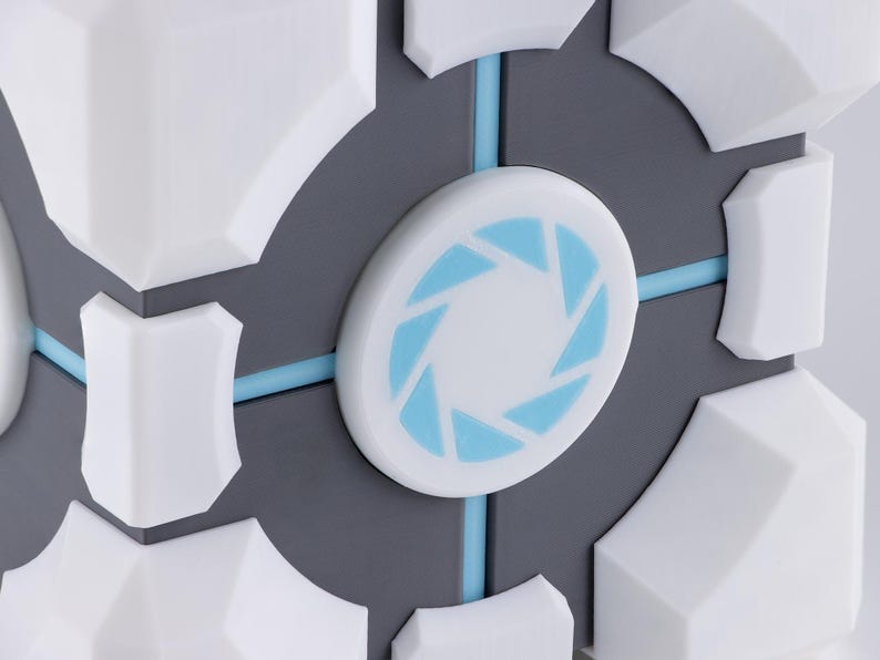 Weighted Companion Cube Box, Portal Video Game Aperture Science Storage ...