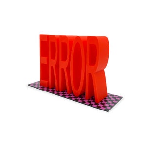 GMOD Source Error Prop 3D Printed Garry's Mod Developer Error Replica ...