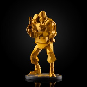 Team Fortress 2 Demoman Figurine | 3D Printed Low Poly TF2 Demoman ...