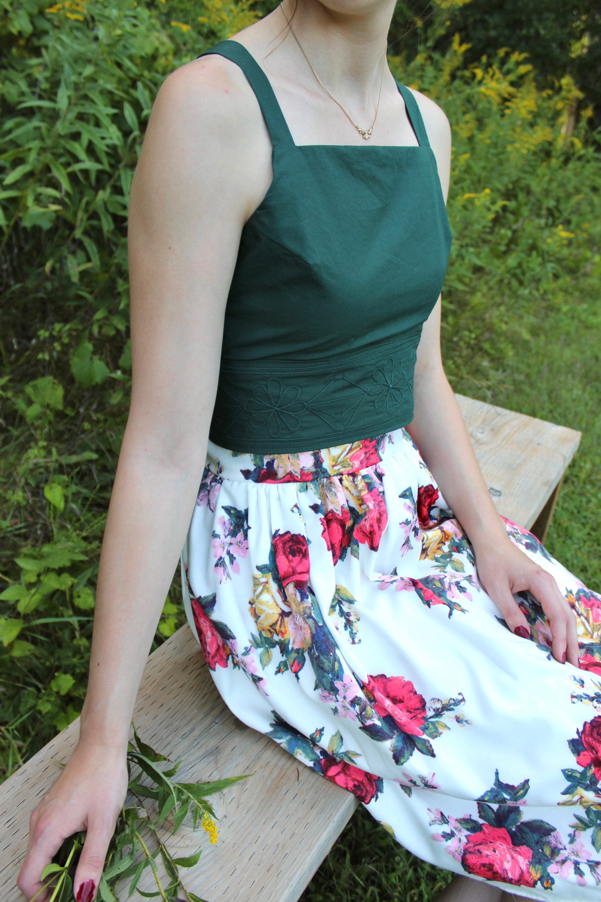 Cross Back Crop Top Digital PDF Sewing Pattern Sizes 0-14 - Etsy