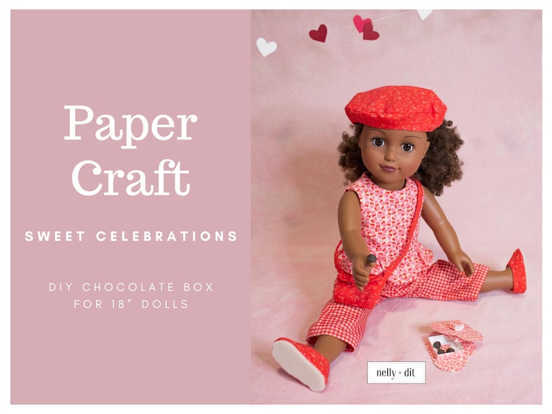 PDF Printable Chocolate Box Craft for 18" Dolls Such as American Girl ...