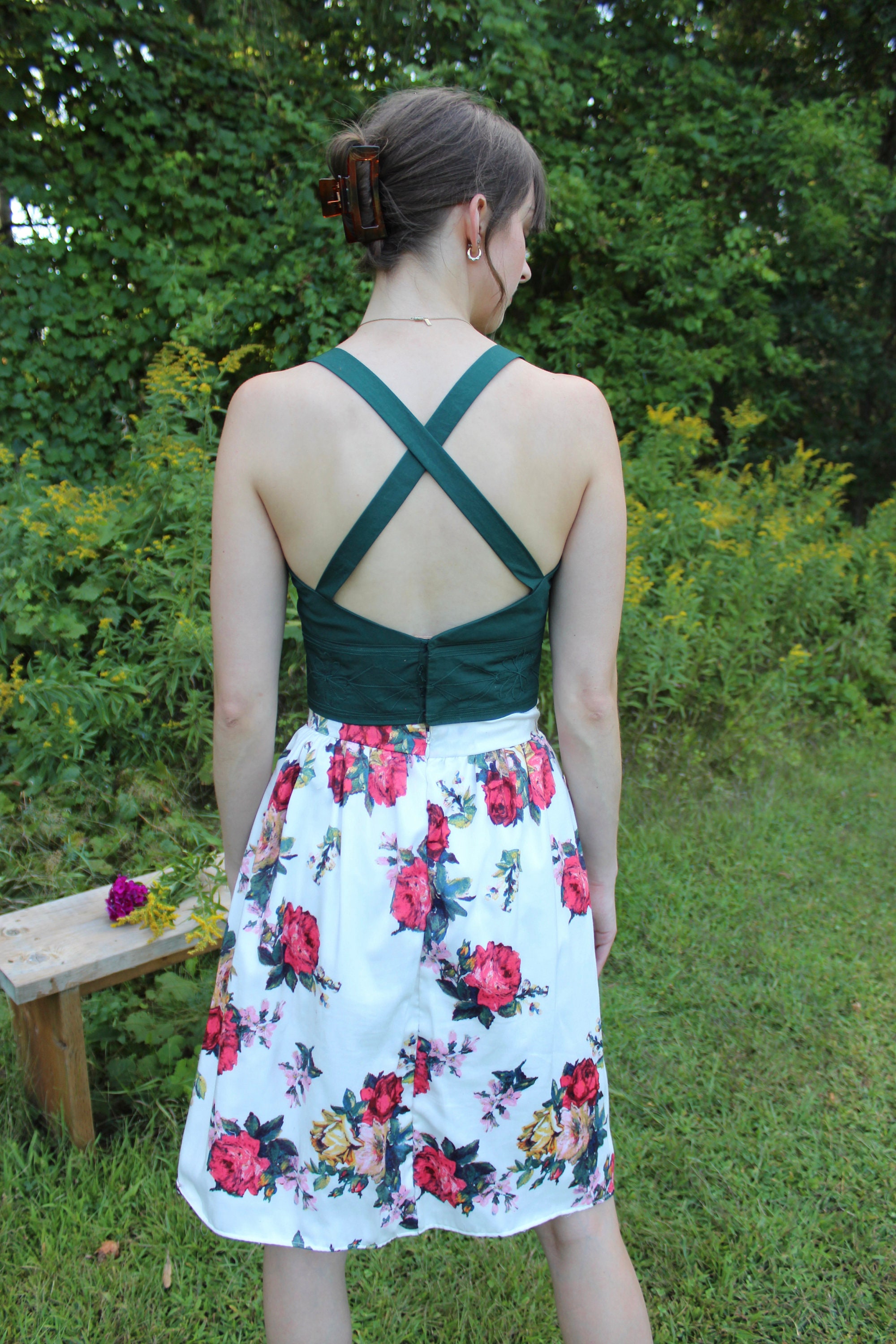 Cross Back Crop Top Digital PDF Sewing Pattern Sizes 0-14 - Etsy