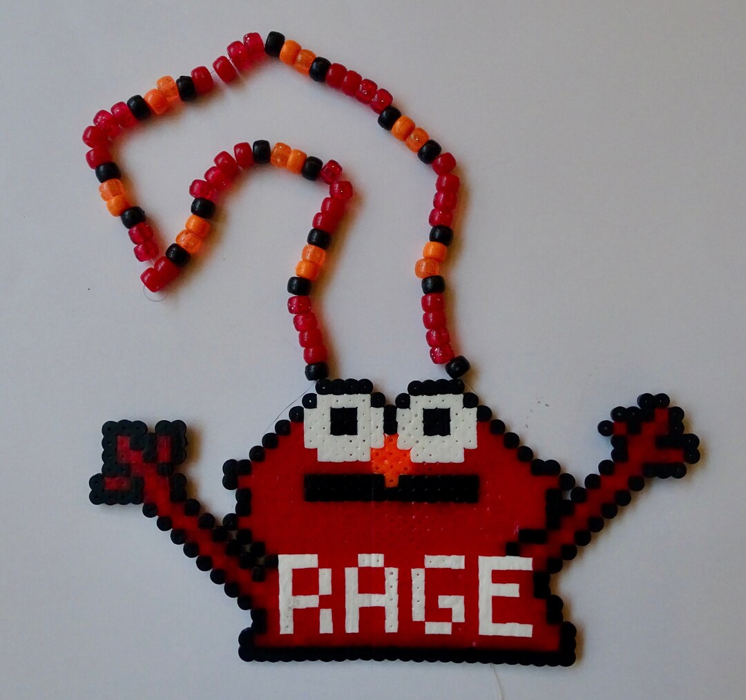 Elmo RAGE Perler - Etsy