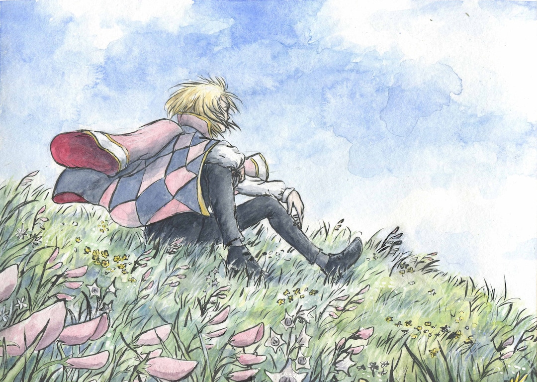 Howl Pendragon Watercolor Painting - Etsy