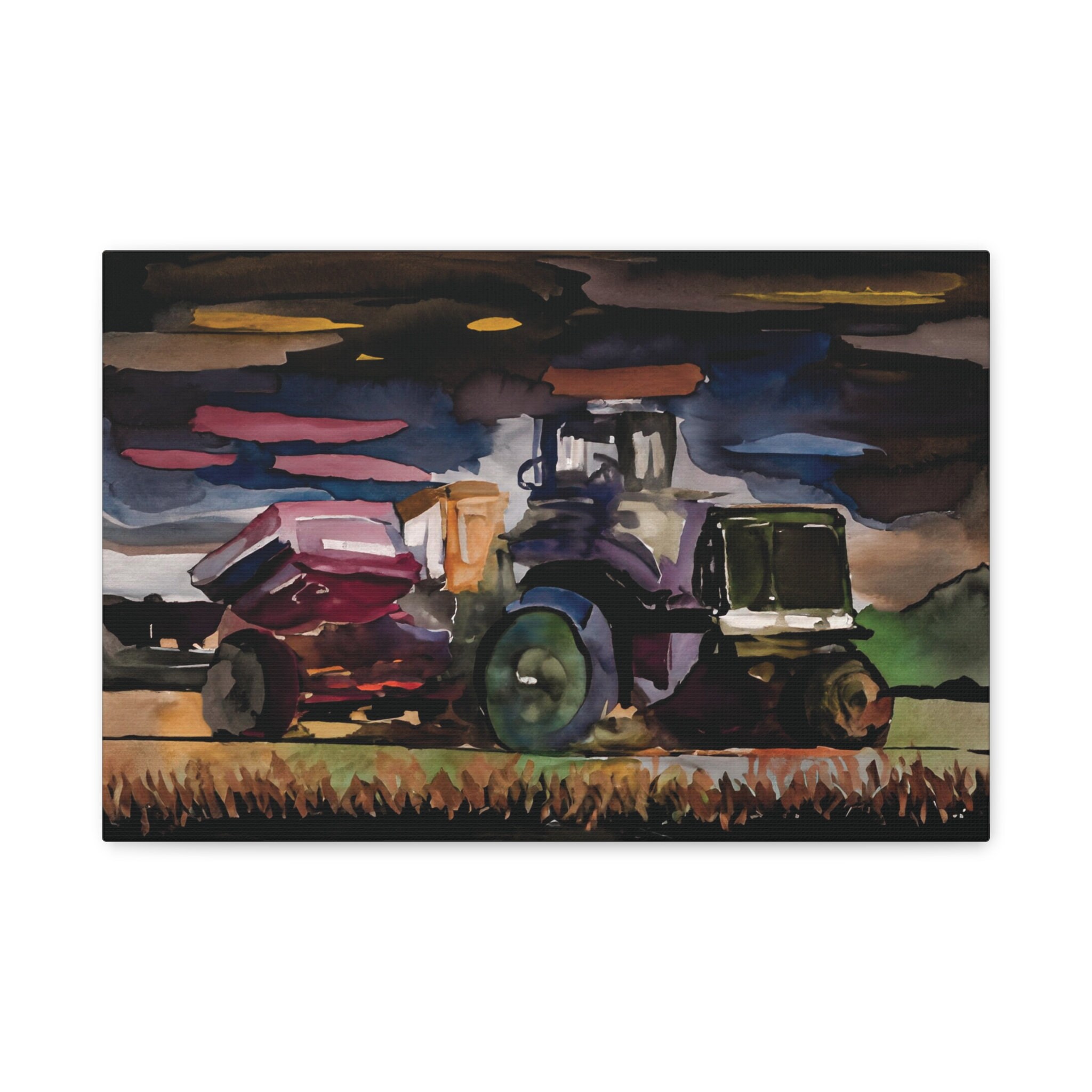 Red Tractor Print, Watercolour Tractor Print, Farmhouse Decor, Nursery ...