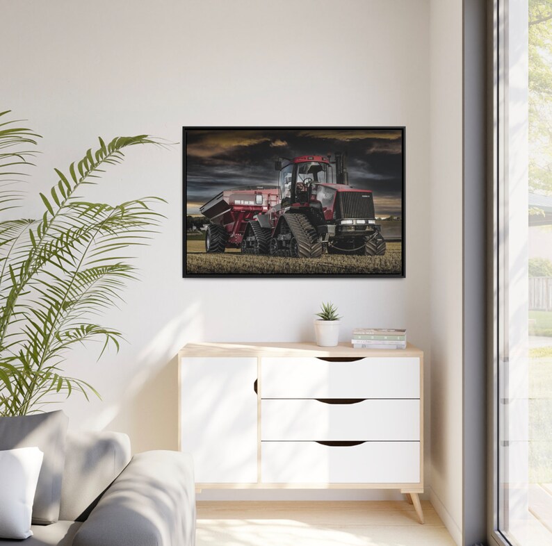 Case Tractor Canvas | Modern Tractor Canvas | Farmhouse Decor | Gift ...