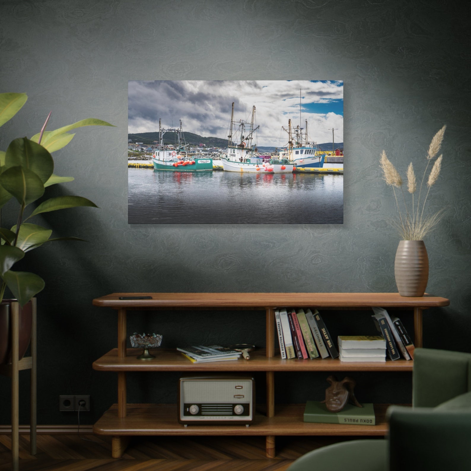 Bonavista Newfoundland Fishing Trawler Canvas Print | East Coast ...