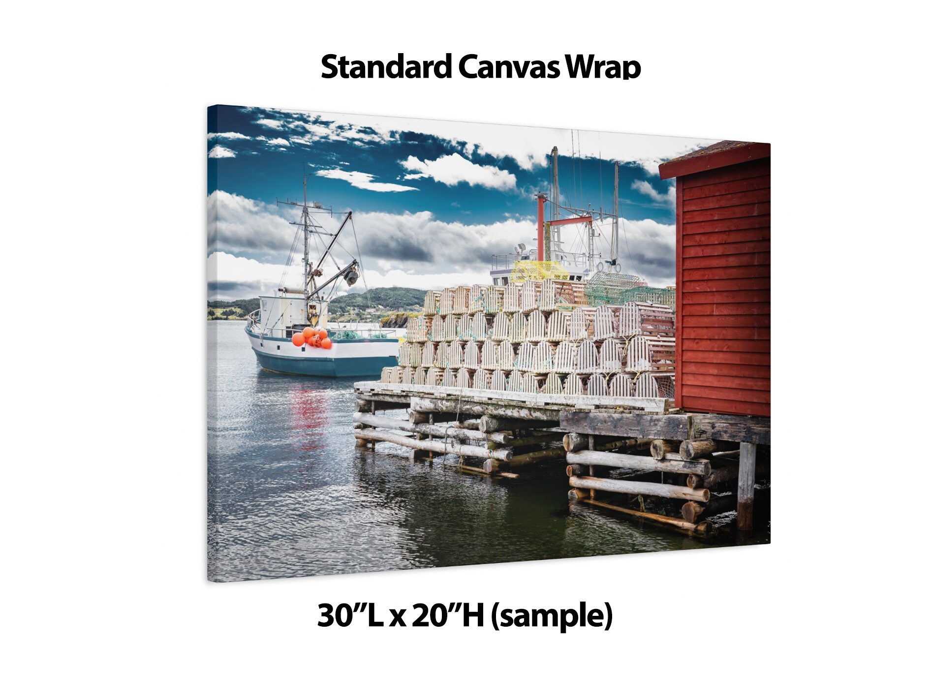 EAST COAST CANVAS | Newfoundland Print | Lobster Trap Gift | Living ...