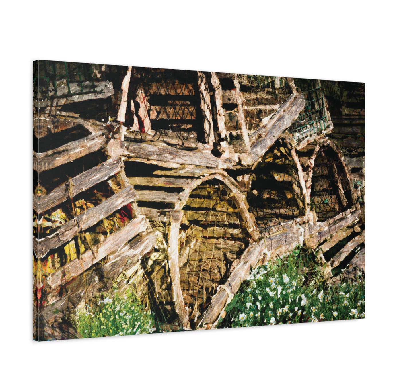 Lobster Traps, Digital Download, Vintage Lobster Trap, Watercolour ...