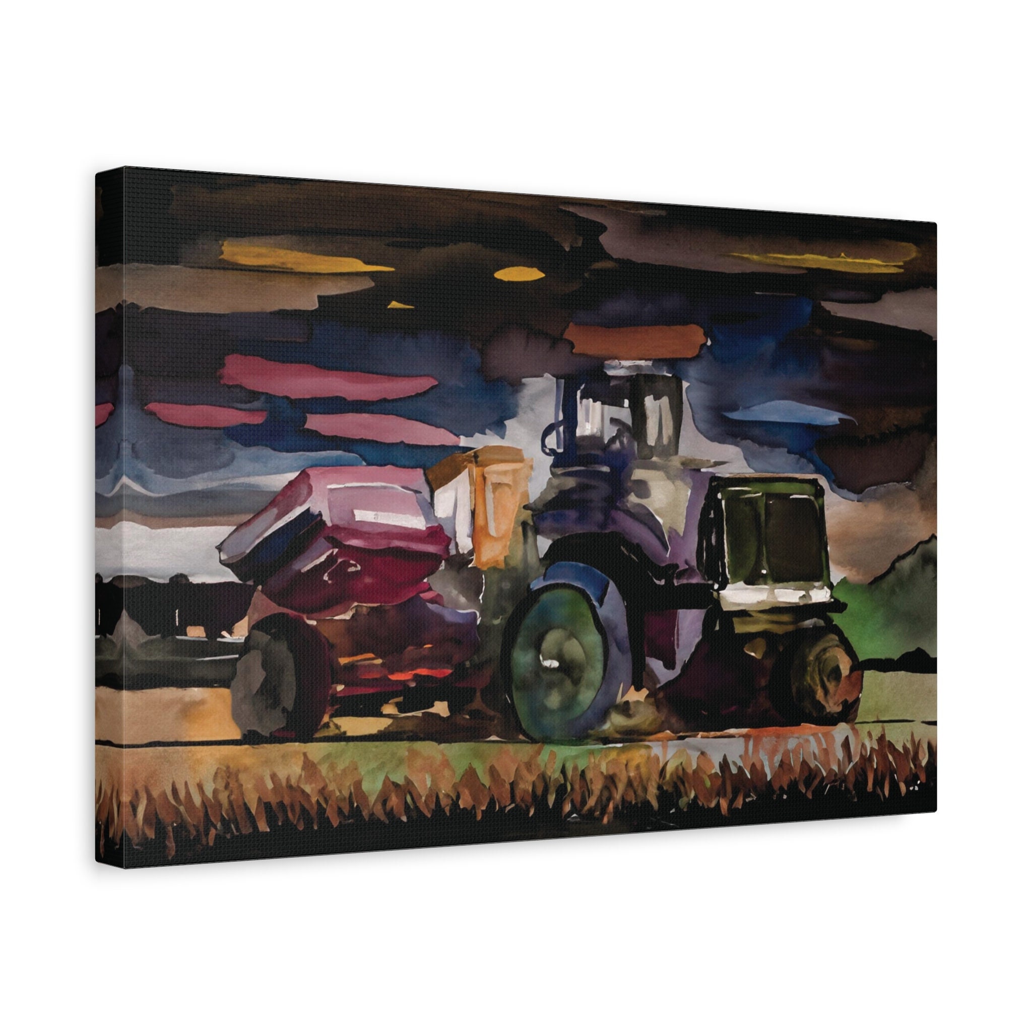 Red Tractor Print, Watercolour Tractor Print, Farmhouse Decor, Nursery ...