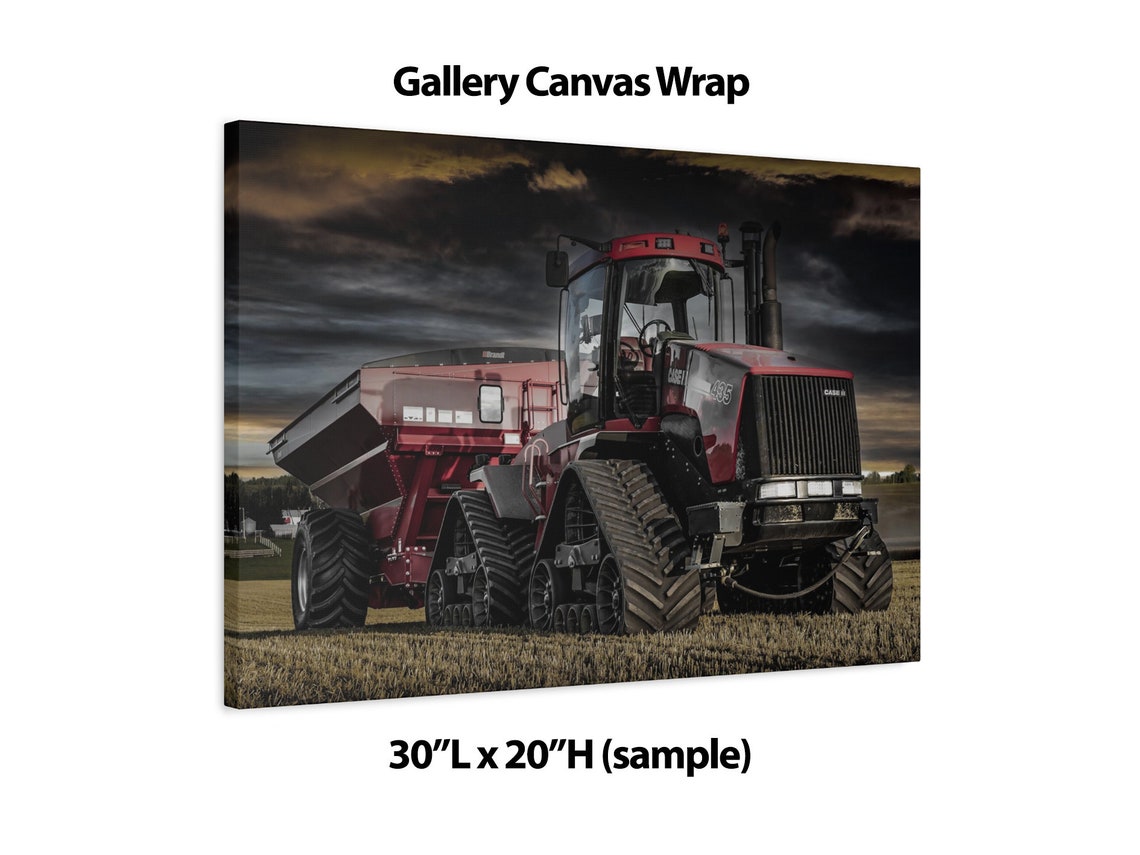 Case Tractor Canvas Print | Modern Farmhouse Harvest Wall Decor - Etsy