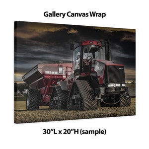 Case Tractor Canvas | Modern Tractor Canvas | Farmhouse Decor | Gift ...