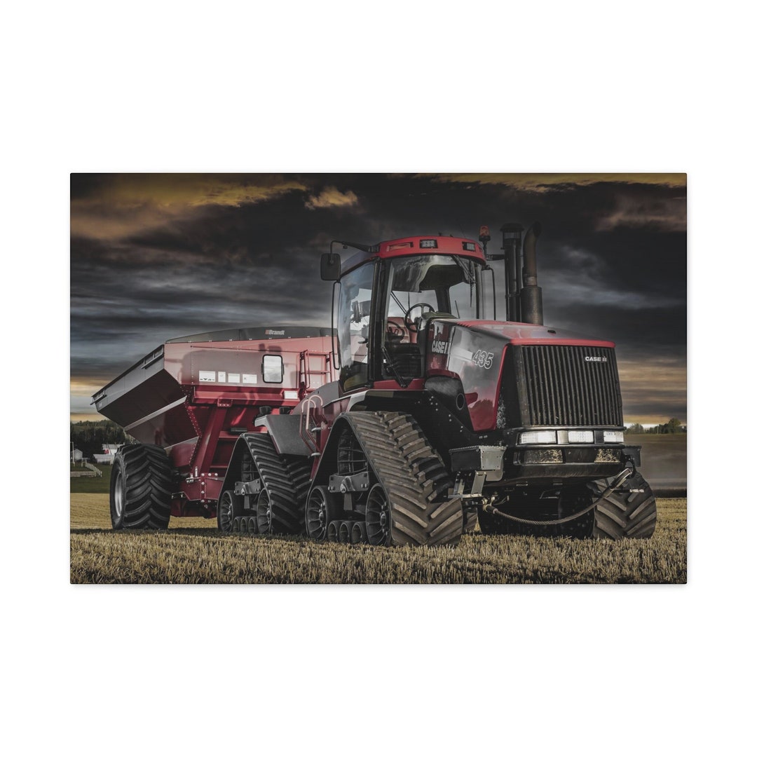 Case Tractor Canvas | Modern Tractor Canvas | Farmhouse Decor | Gift ...