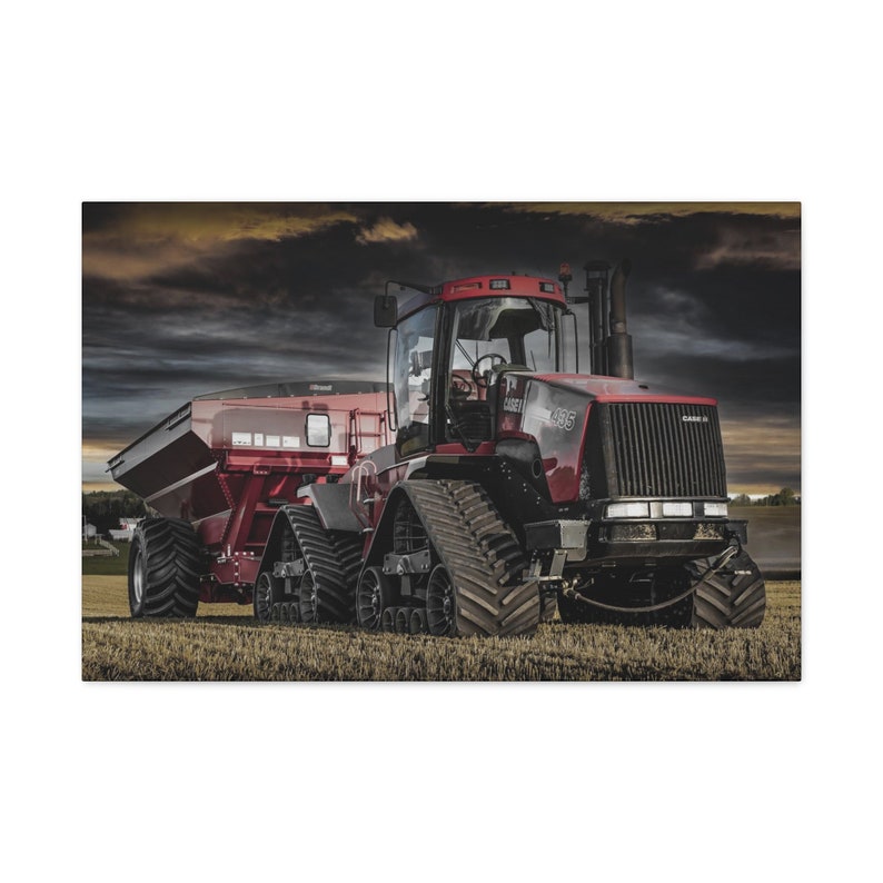 Case Tractor Canvas | Modern Tractor Canvas | Farmhouse Decor | Gift ...