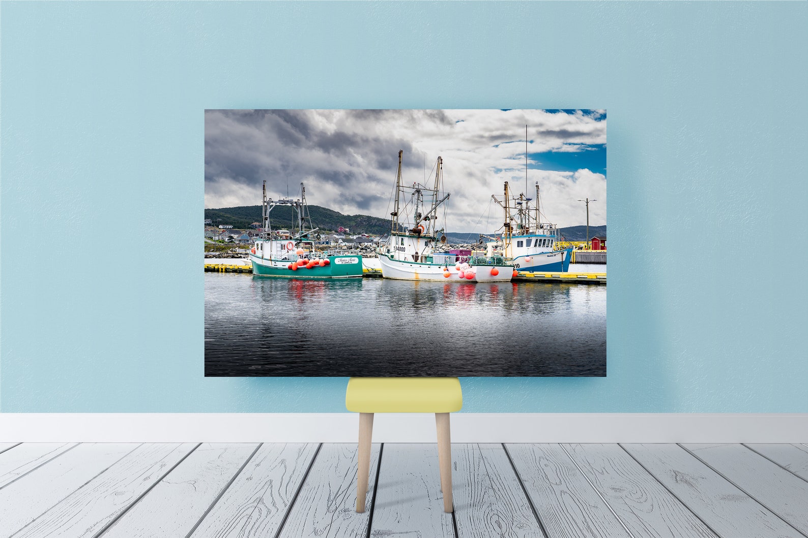 Bonavista Newfoundland Fishing Trawler Canvas Print | East Coast ...