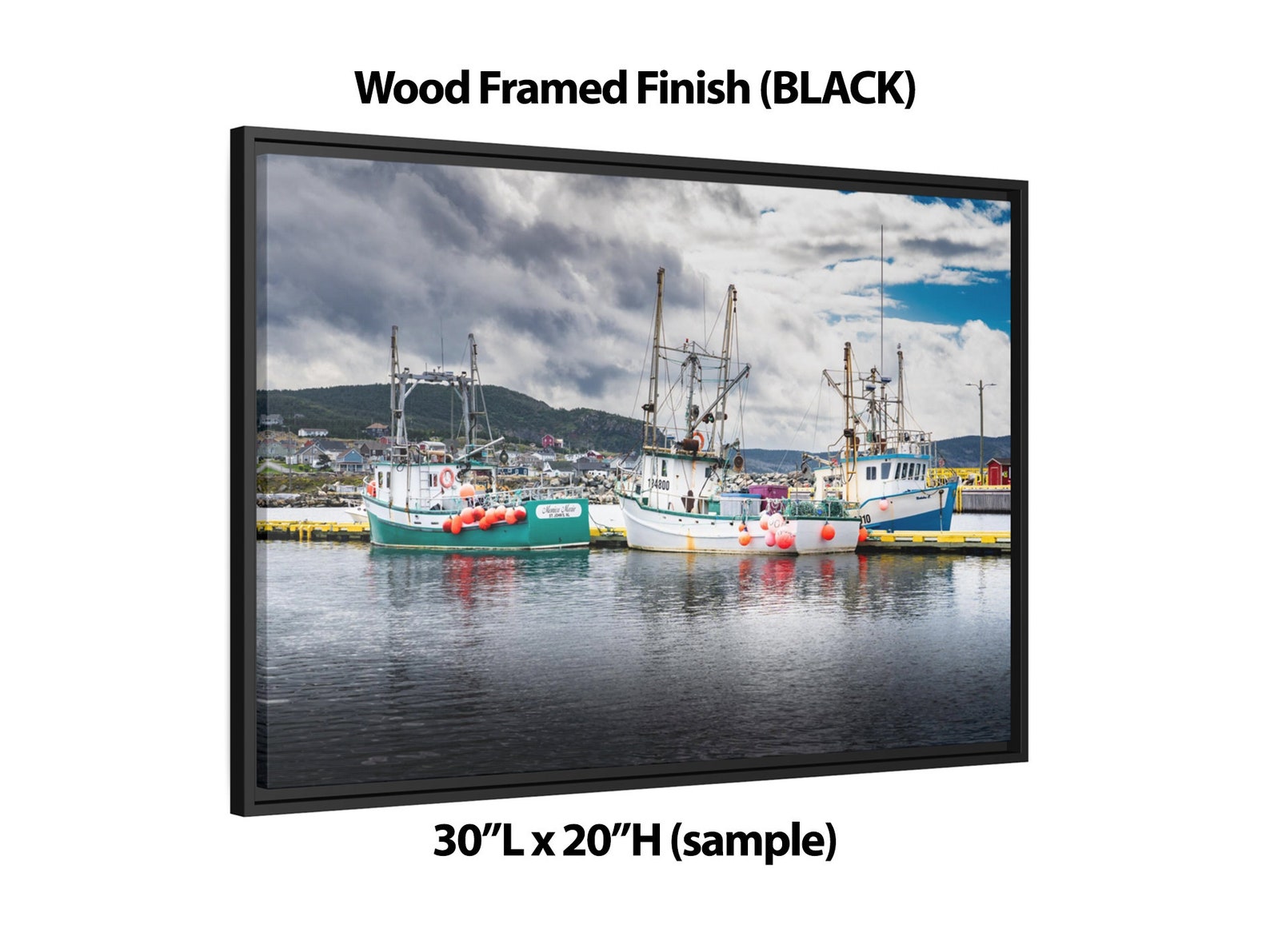 Bonavista Newfoundland Fishing Trawler Canvas Print | East Coast ...