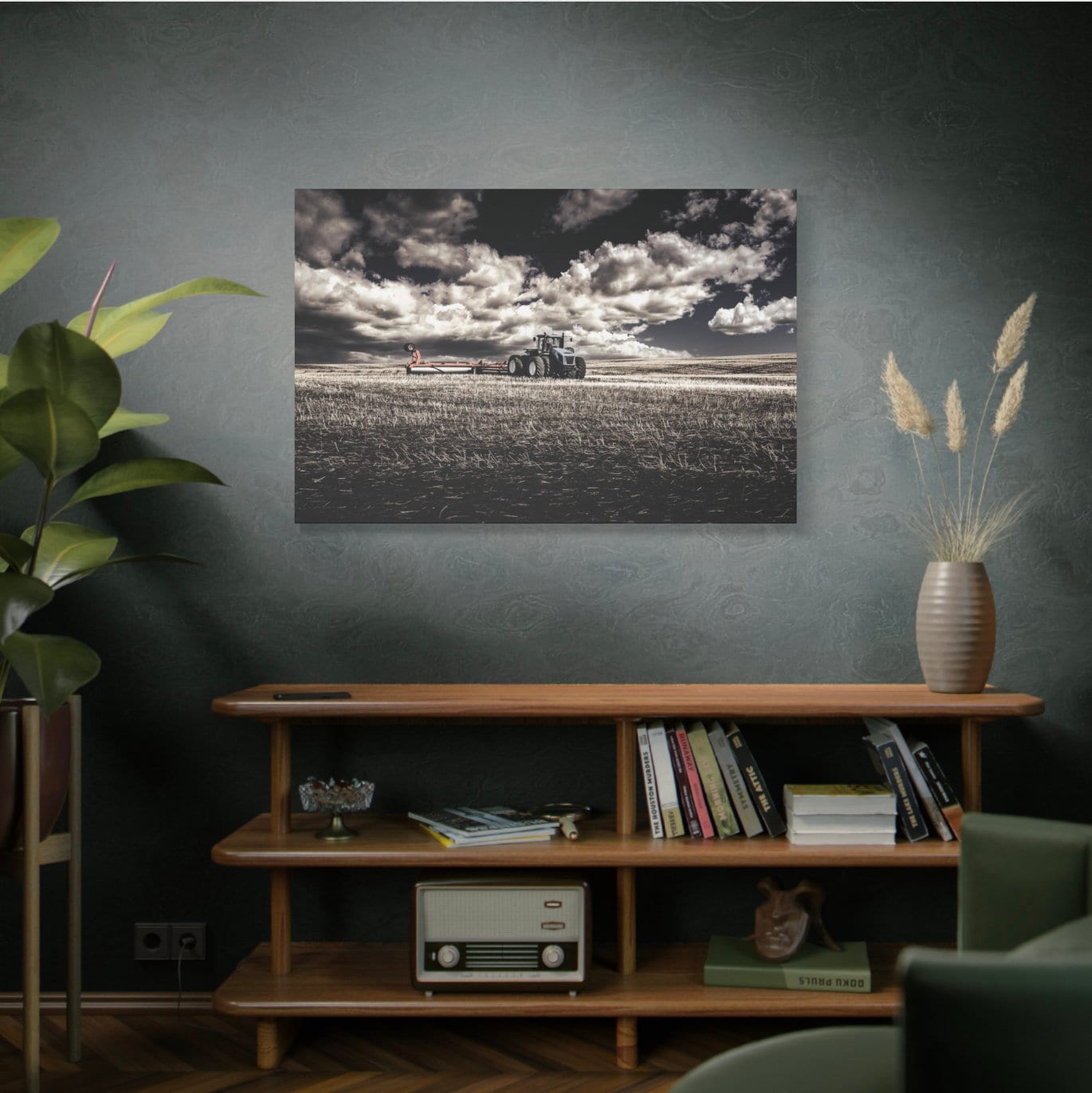 Tractor Canvas Print | Farmhouse Agriculture Landscape Wall Art - Etsy