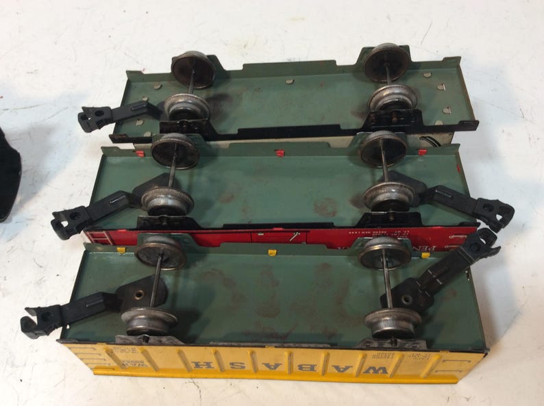 MARX Tin Toy Train Set 999 Steam Engine With 3 Freight Cars 0 Scale - Etsy