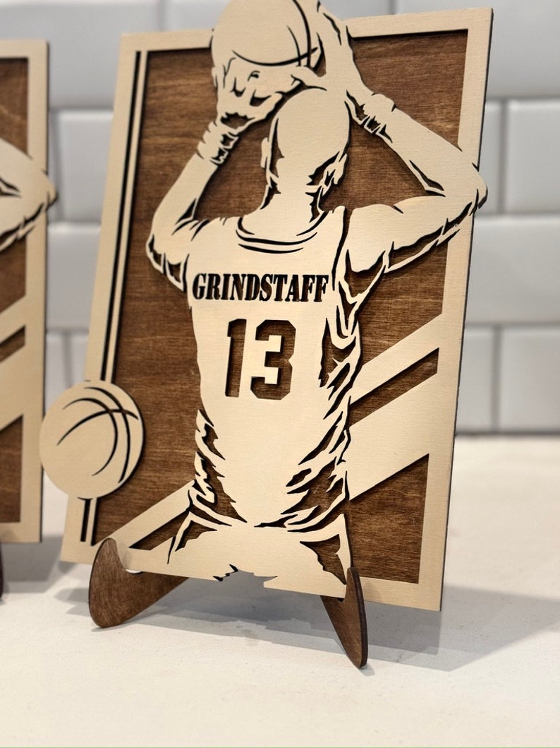 Custom Basketball Player, Sign Laser Cut Baseball Plaque, Personalized ...