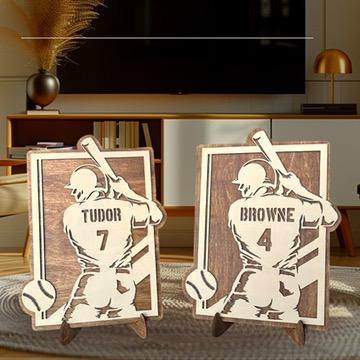 Custom Baseball. Player Sign, Laser Cut Baseball Plaque, Personalized ...