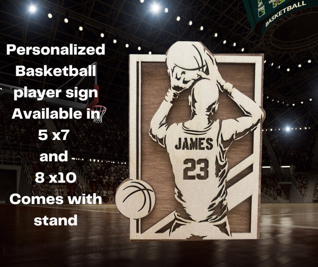 Custom Basketball Player, Sign Laser Cut Baseball Plaque, Personalized ...