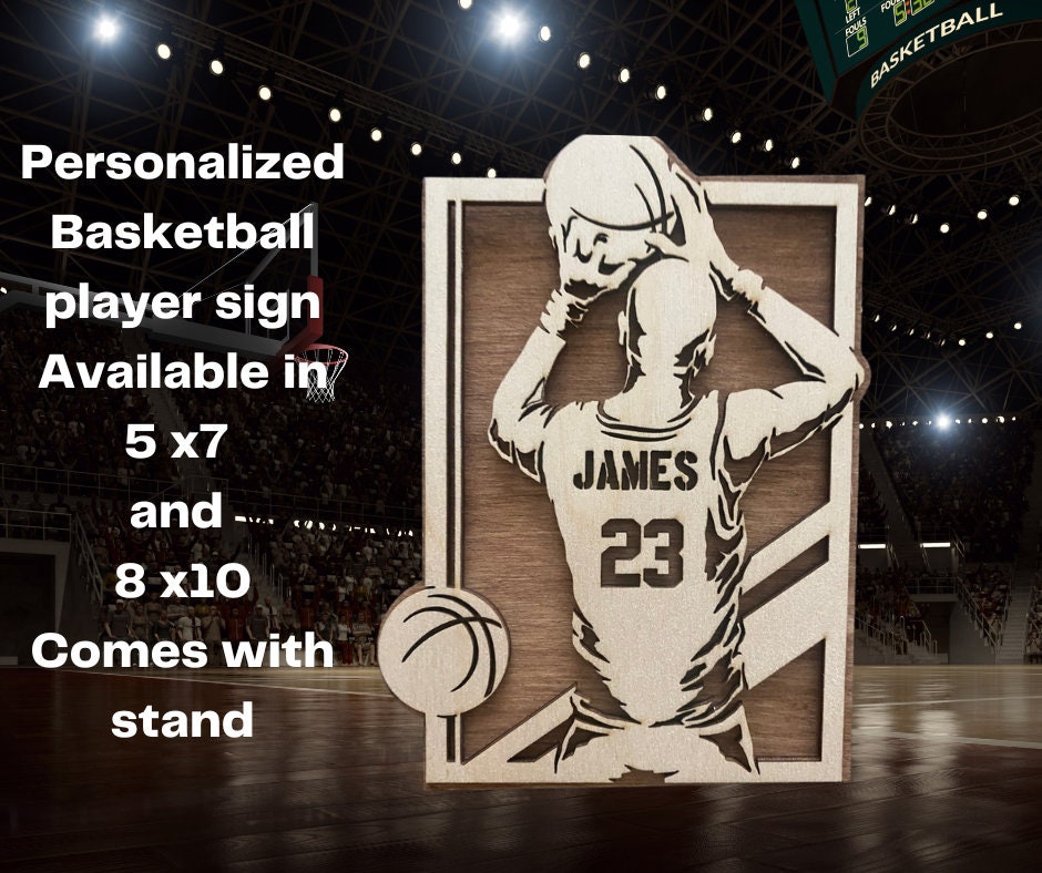 Custom Basketball Player, Sign Laser Cut Baseball Plaque, Personalized ...