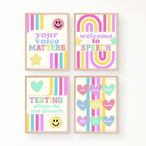 Bright Varsity Chenille Letter Speech Language Office/classroom Decor ...