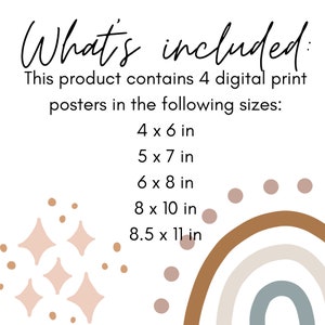 Boho Themed Occupational Therapy Wall Art Decor Posters - Etsy