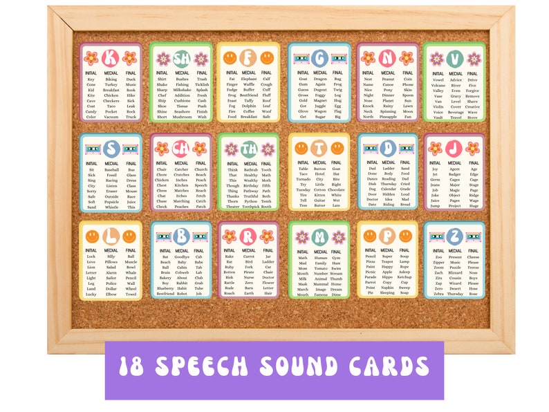 Retro Themed Speech Therapy Office/classroom Decor and Visual - Etsy