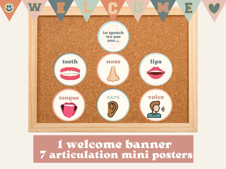 Boho Themed Varsity Lettered Speech Language Therapy Office - Etsy