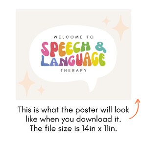Bright Rainbow Colors Welcome to Speech Groovy Retro Sign - Etsy