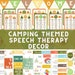 Camping Themed Speech Language Therapy Office/classroom Decor and ...