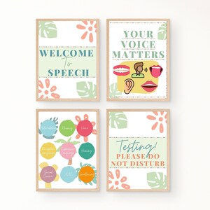 Tropical Themed Speech Language Therapy Classroom Decor and Posters - Etsy