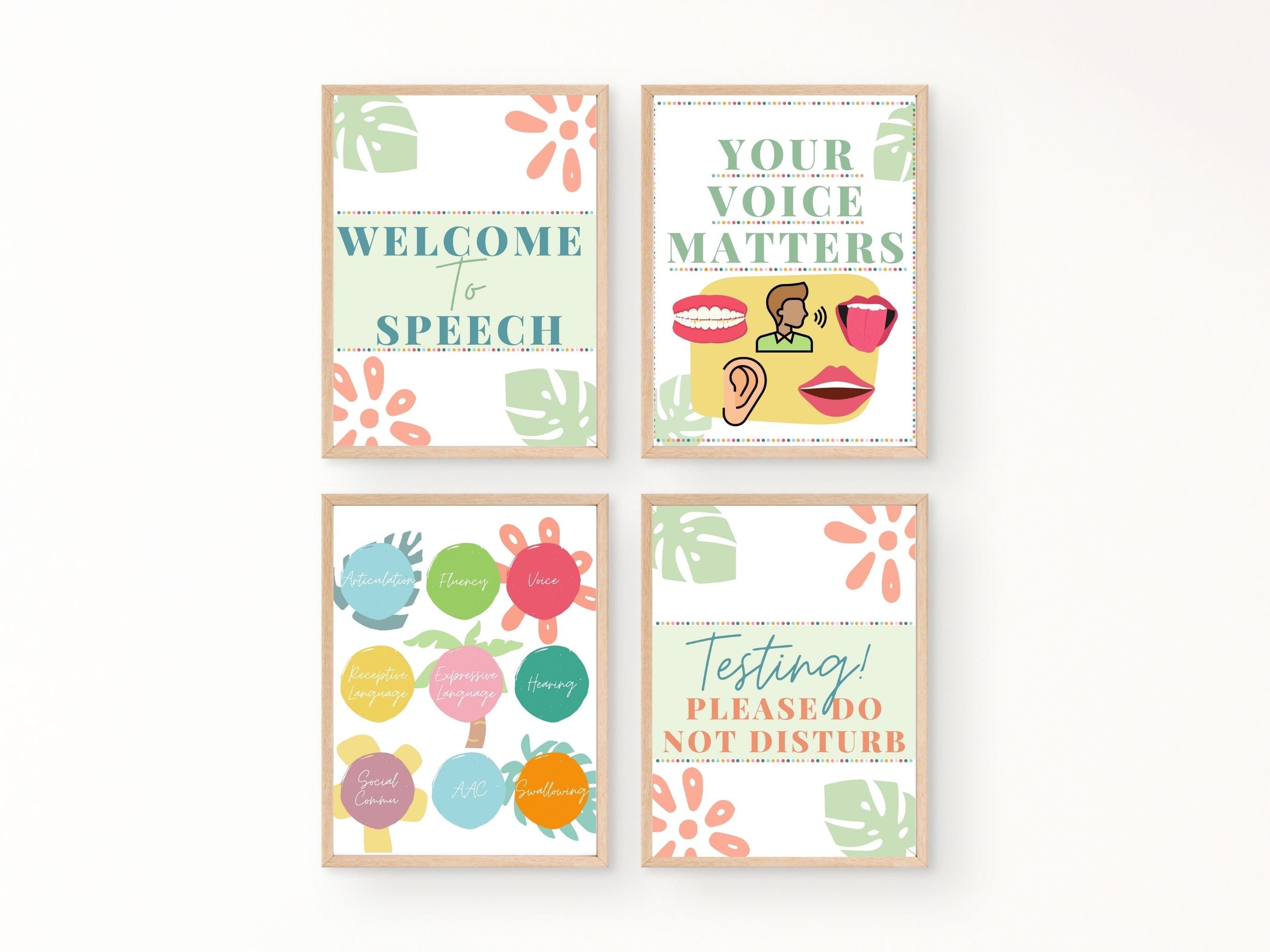 Tropical Themed Speech Language Therapy Classroom Decor and - Etsy