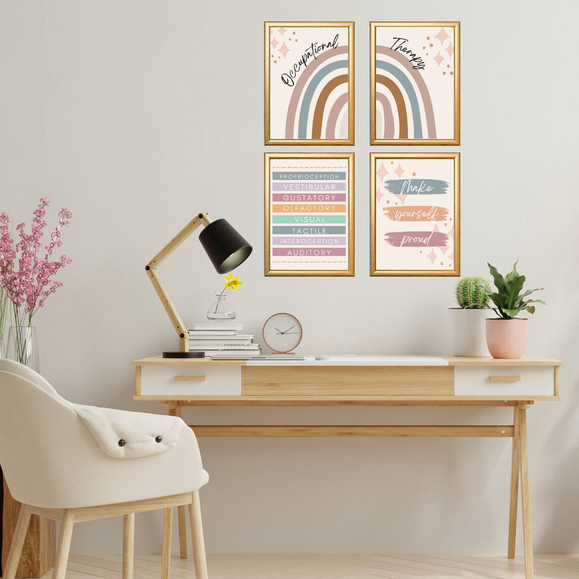 Boho Themed Occupational Therapy Wall Art Decor Posters - Etsy
