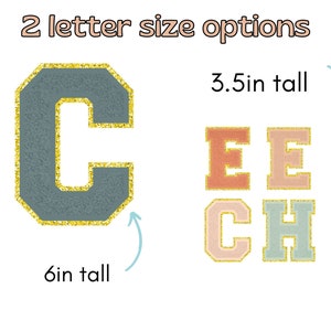 Boho Varsity Chenille Letters for Welcome to Speech Bulletin Board - Etsy