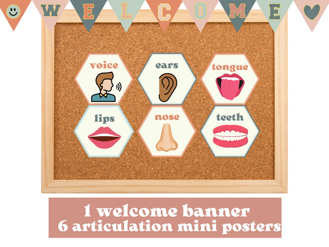 Boho Themed Varsity Lettered Speech Language Therapy Office - Etsy